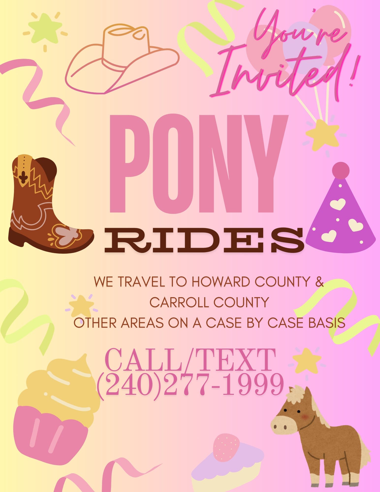 Pony Parties – Silver Hooves Stable, LLC
